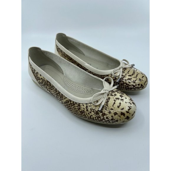 Geox | Shoes | New Geox Respira Snakeskin Ballet Flats Size 8 | Poshmark